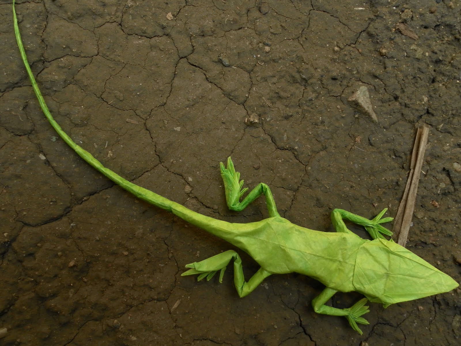 Mariano-Mi mundo el Origami: Lizard (versión 2)