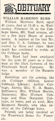 Cubbage Genealogy: William Harrison Burd