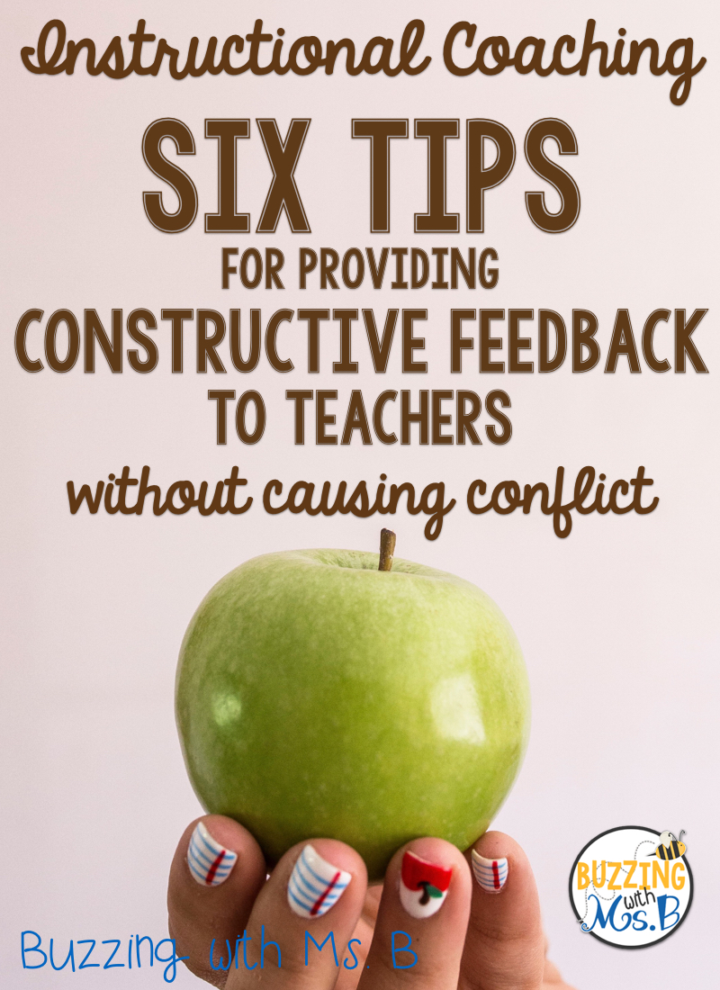 How to Give Constructive Feedback to Teachers - Six Tips - Buzzing with ...