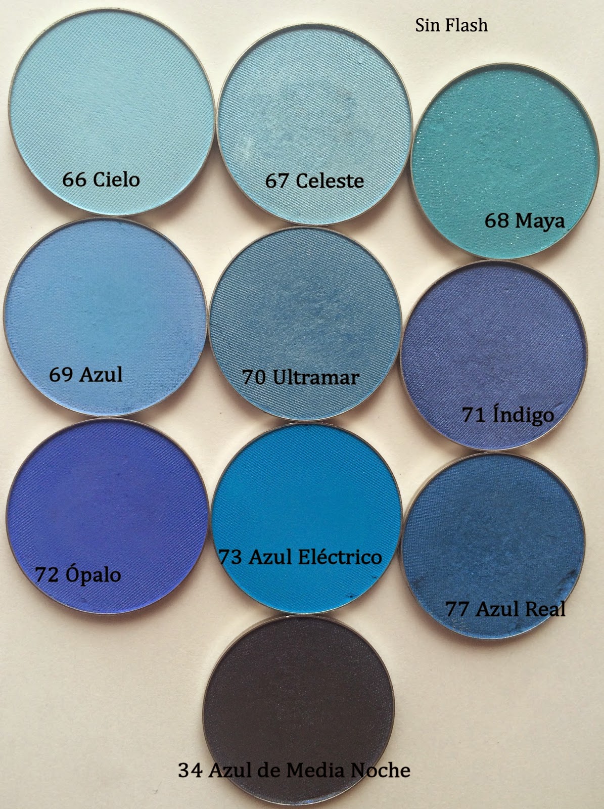 Maquillaje, reseñas y rants: Reseña de sombras individuales Bissú - Azules