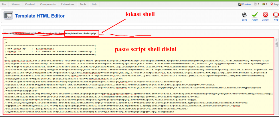 Cara Upload Shell Backdoor Dengan Joomla