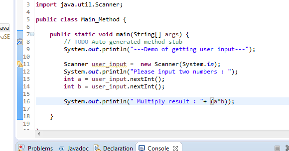 Dimensi TutupBotol: Get user input in java Dimensi TutupBotol: Get user input in java