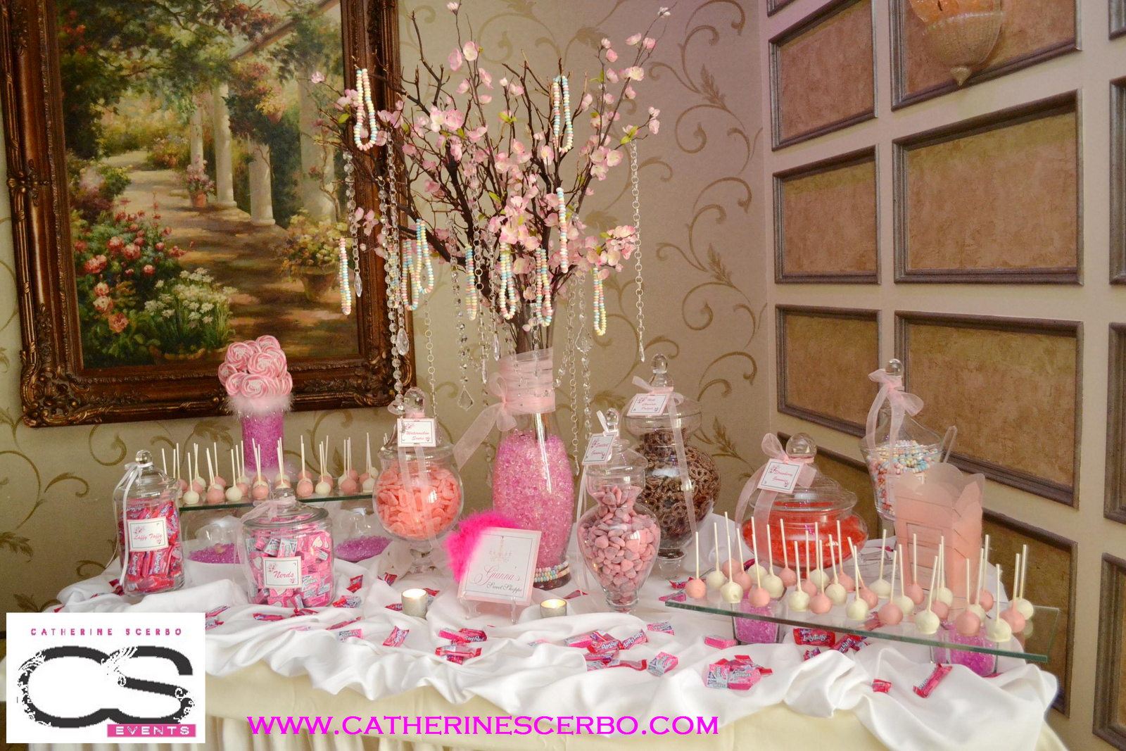 Catherine Scerbo Events, LLC: A Very Sweet & Pink Candy Buffet!