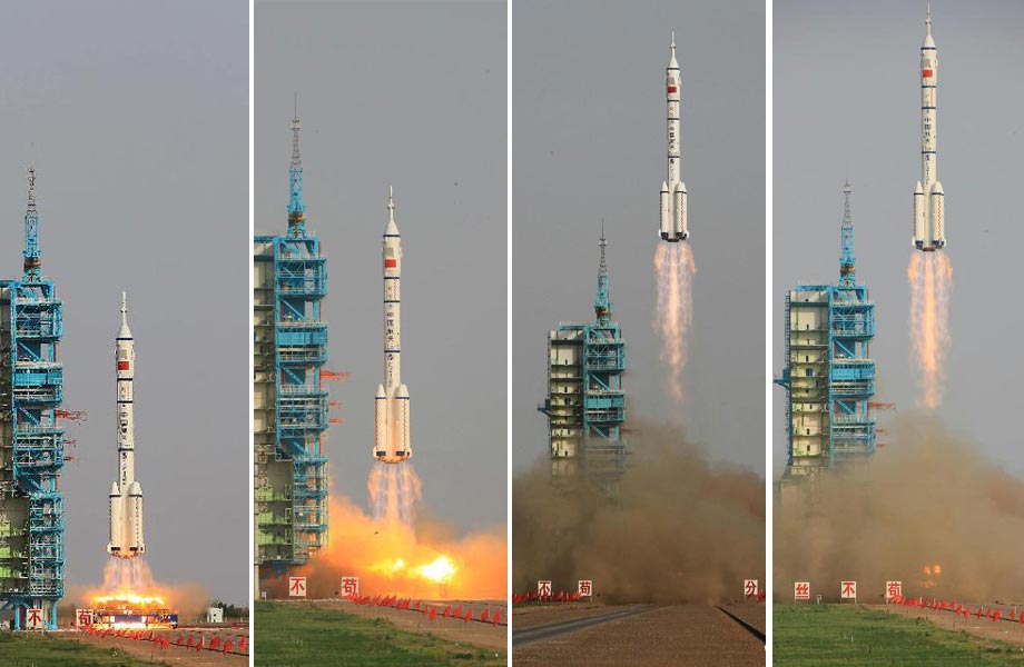 Baidu Planet: China Manned Space Mission: Shenzhou-9 Lifts Off!