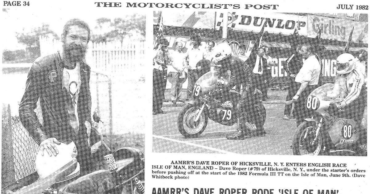 Dave Roper Racing: Motorcyclist Post