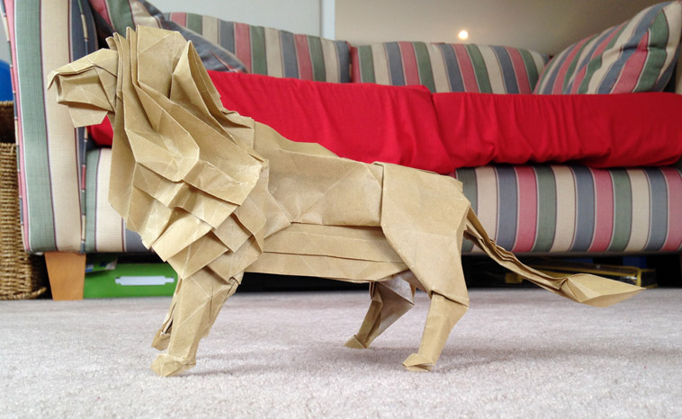 JoeOrigami: Origami Lion