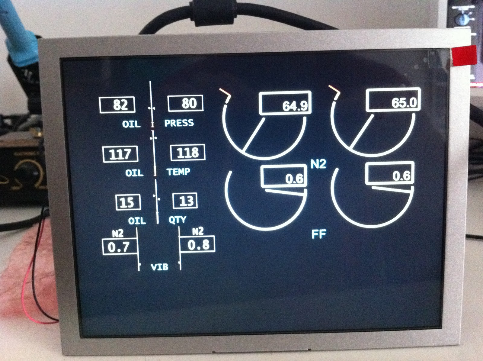 Boeing 767 Simulator Project: ADI, ND and EICAS Displays