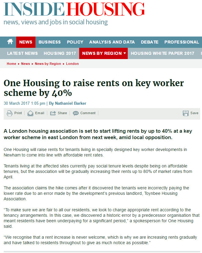 John's Labour blog: "One Housing to raise rents on key worker scheme by ...