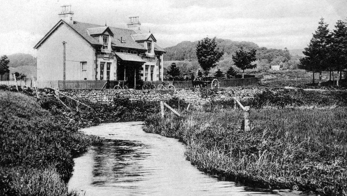 Tour Scotland: Old Photograph Post Office Kilmore Scotland