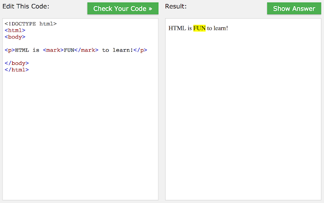 komorebi: [HTML5 Formatting] Exercise 1 ~ 5