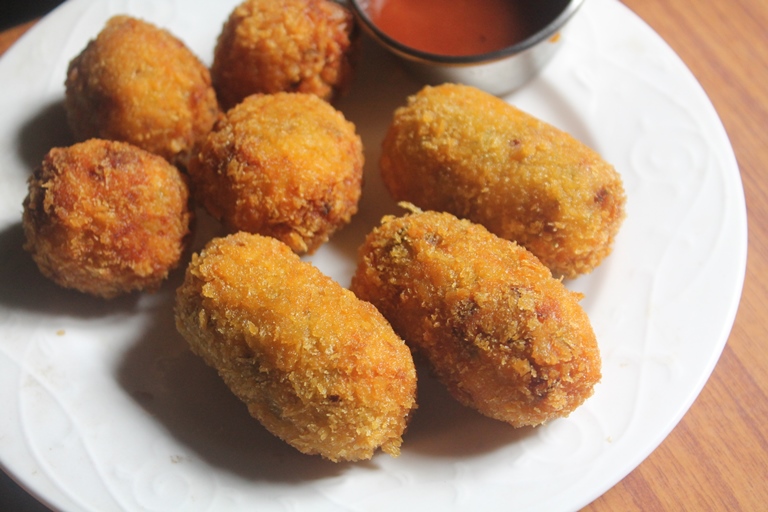 Crispy Chicken Bullets Recipe | Food recipes