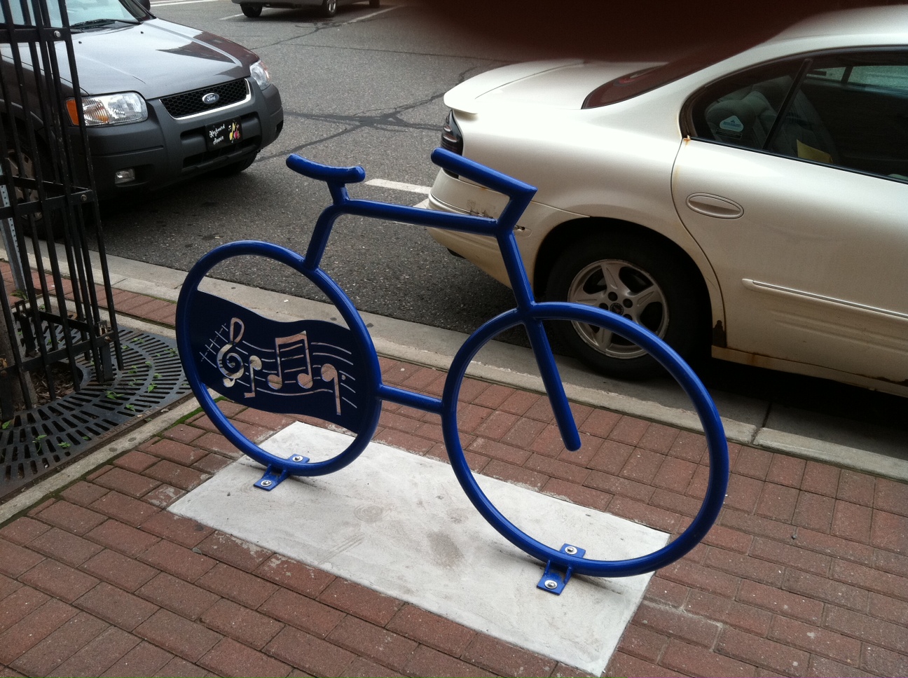This bike rack is shaped as a bike. : r/mildlyinteresting