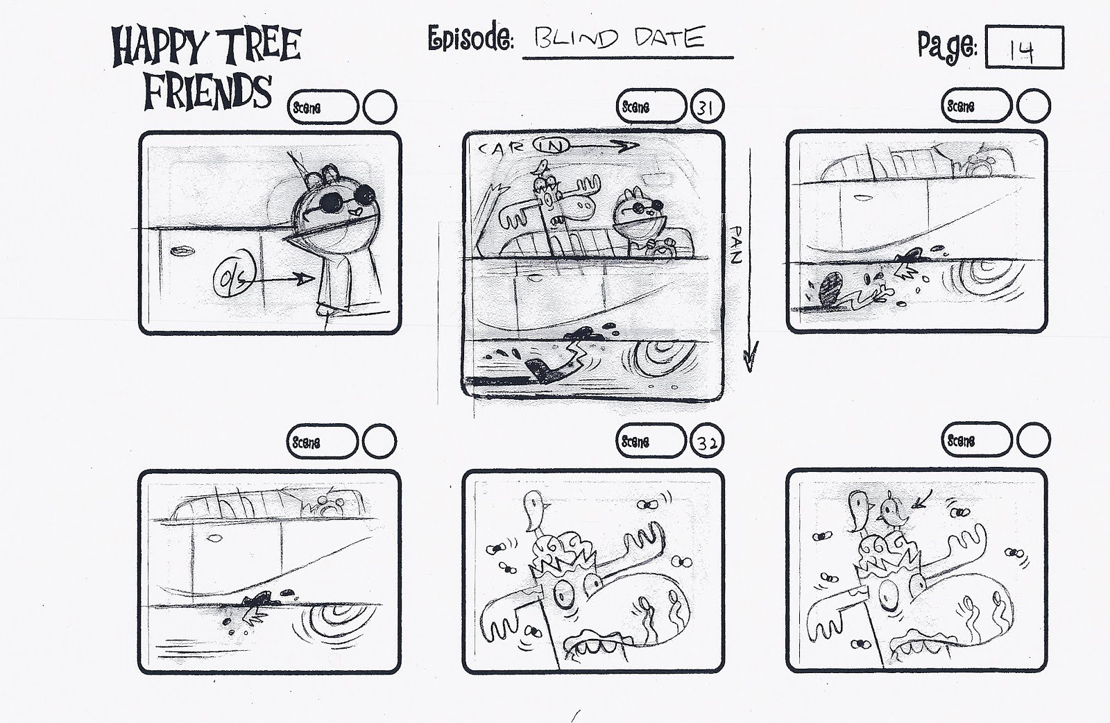 Punch Pants: Happy Tree Friends Blind Date Boards