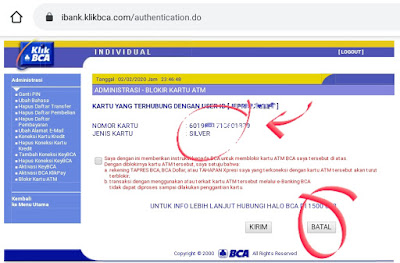 Cara Mengetahui 16 Digit Nomor Kartu ATM BCA Yang Hilang