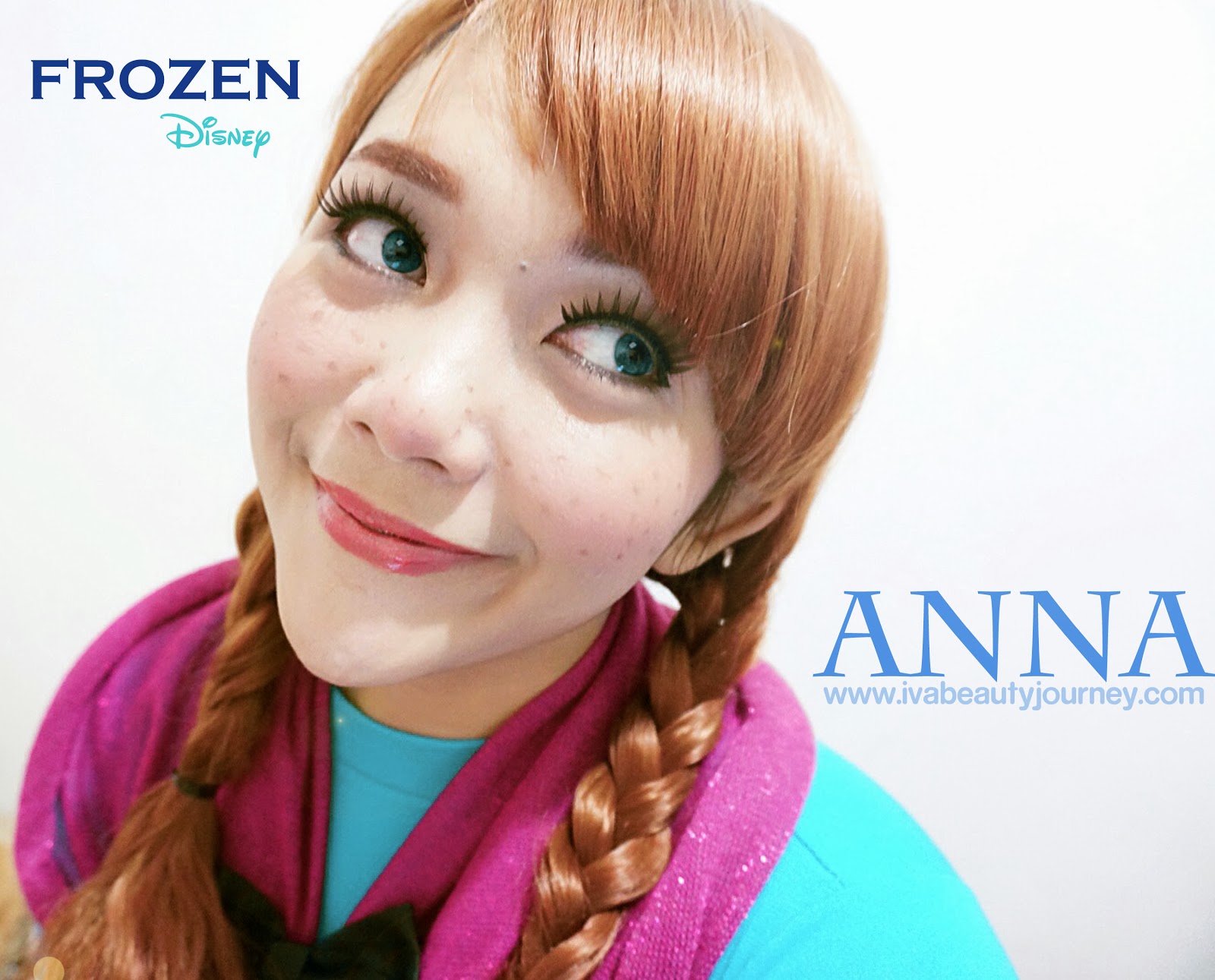 ANNA FROZEN DISNEY TRANSFORMATION MAKEUP | iva's beauty journey