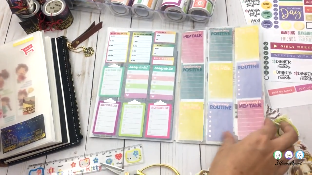 Easy DIY Sticker and Washi Tape Book / Traveler's Notebook Insert | 3 ...