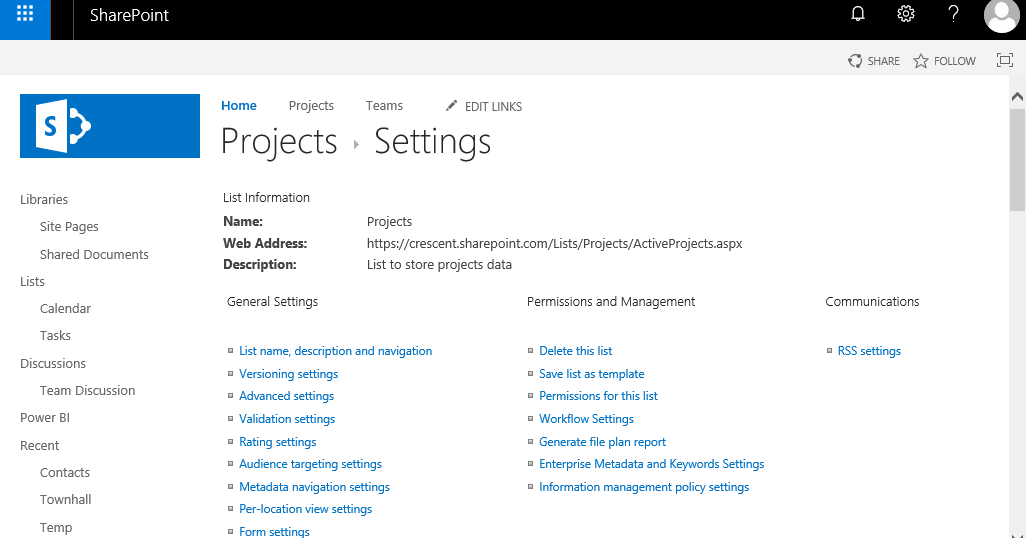 SharePoint Online: Configure List Settings using PowerShell - SharePoint Diary