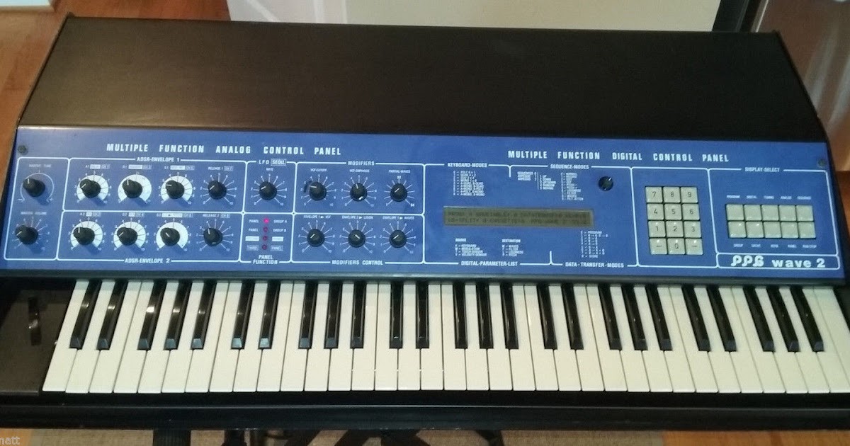 MATRIXSYNTH: PPG Wave 2, vintage analog/digital synthesizer