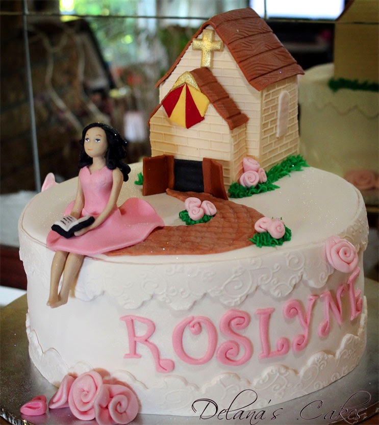 Delana's Cakes: Girl and Church Confirmation Cakes
