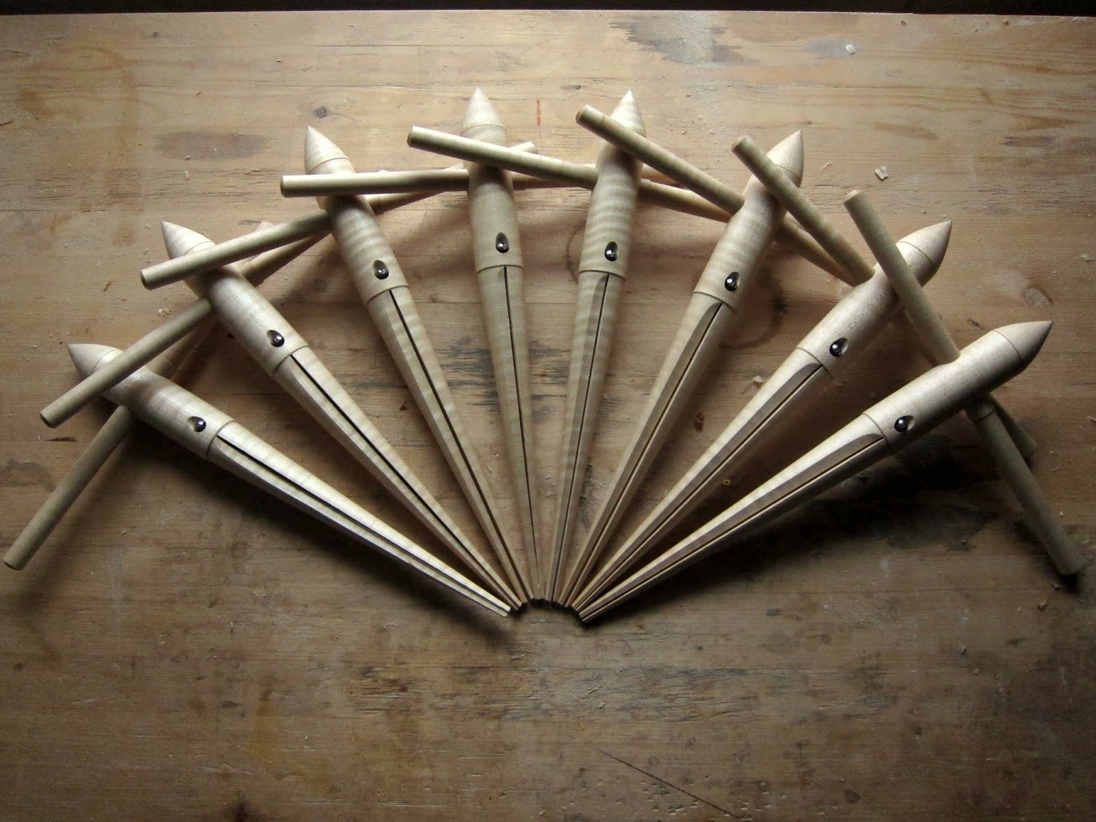 Tim Manney Chairmaker: Curly Maple Windsor Chair Reamers