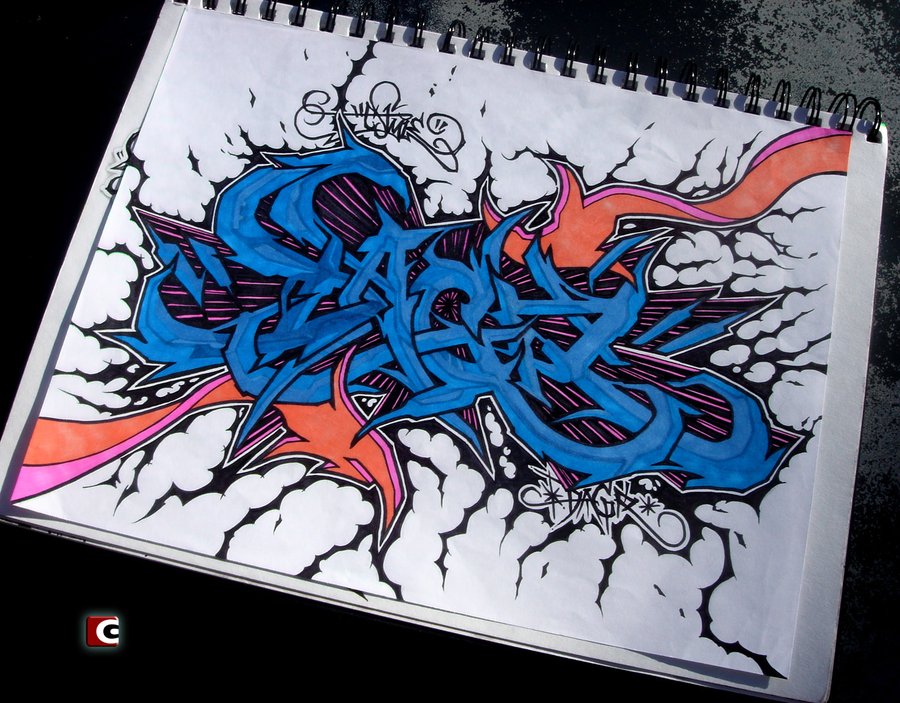 Cool Notebook Graffiti Art | Right Shot in the Right Time