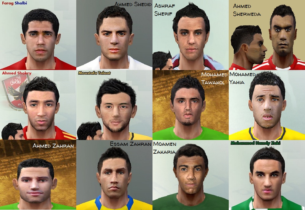 Faces PES 6: Egypt Facepacks