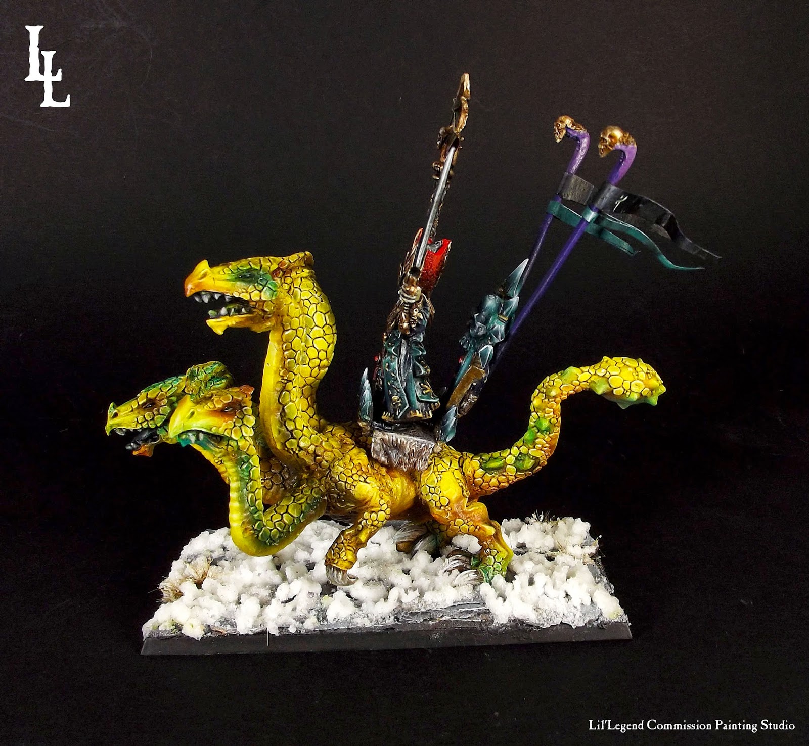 Unreleased Dark Elf Sorcerer on Howdah. Marlieste of Karond Kar ...