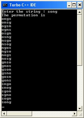 C program to find the permutation of a given string using recursion | C ...