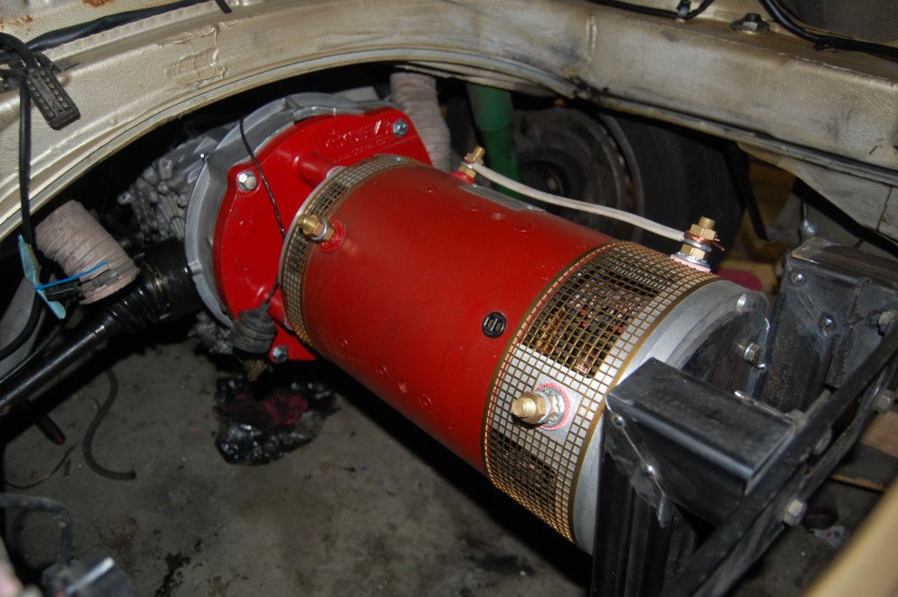 Electric Porsche: Mounting the Electric Motor in the Car