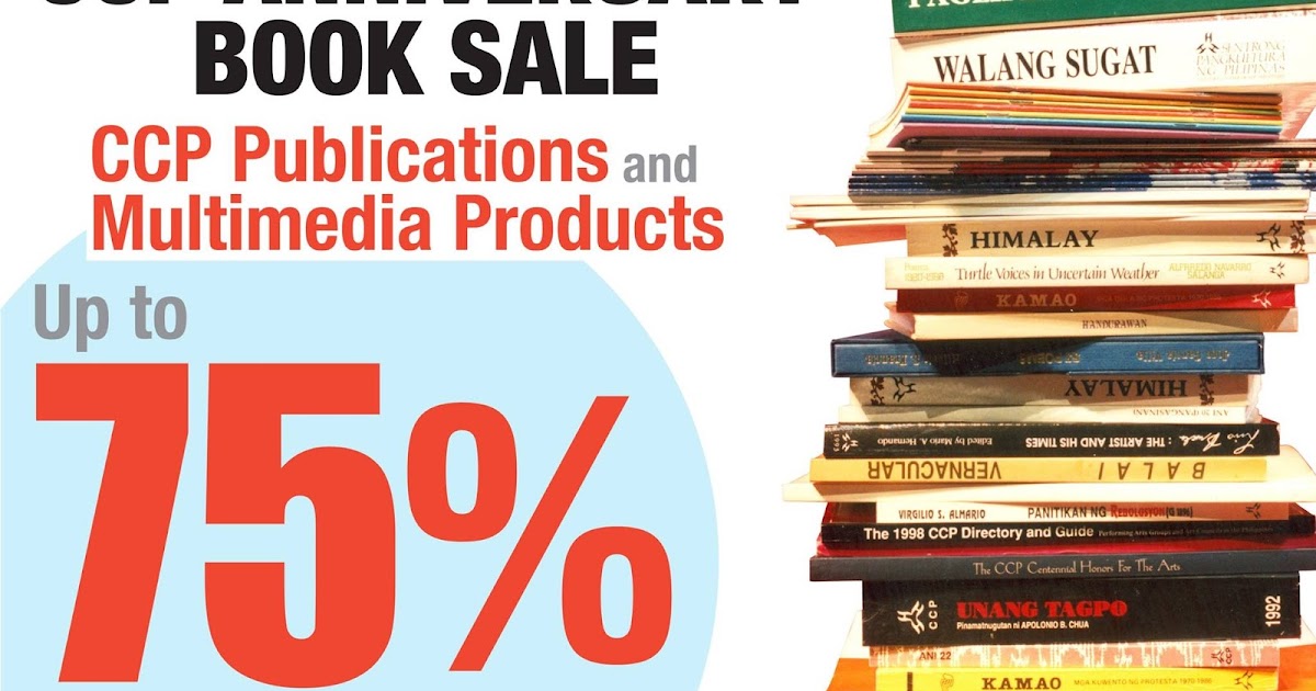 Manila Shopper: CCP Anniversary Book SALE: til Sept 30 2016