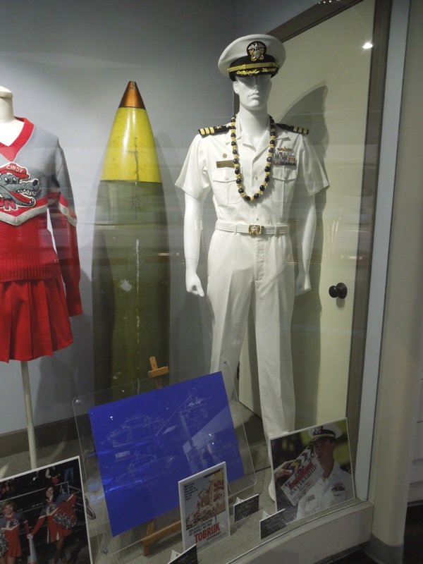 Alexander Skarsgård's Battleship dress whites and torpedo prop on ...