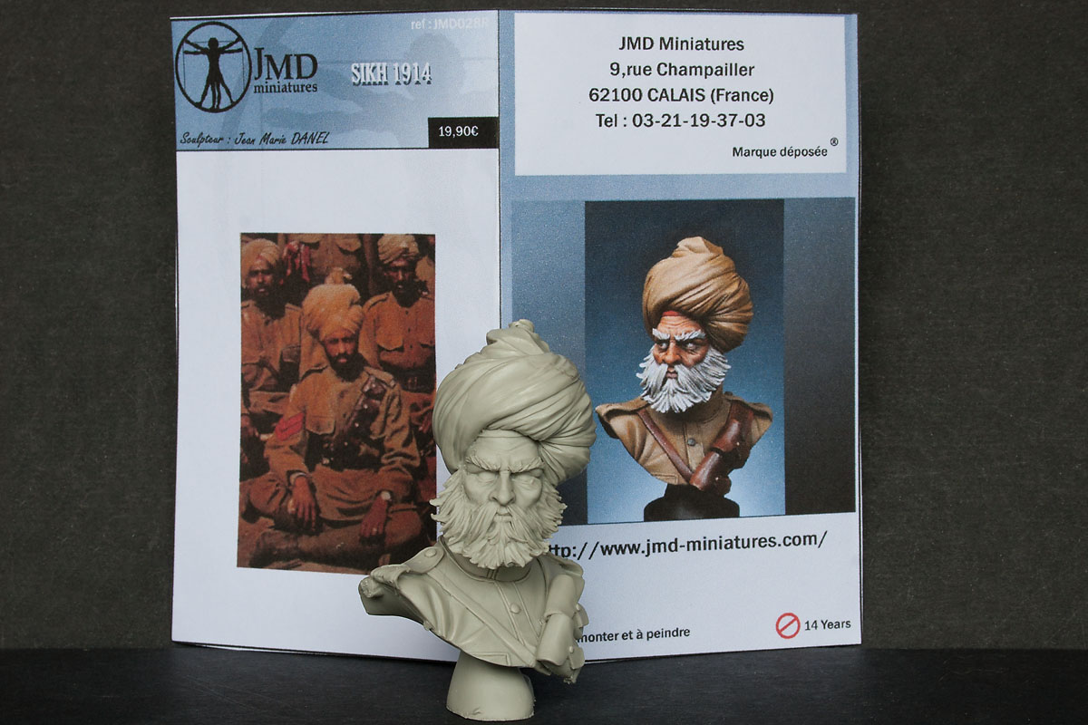 JMD Sikh bust 1914 - review | planetFigure | Miniatures