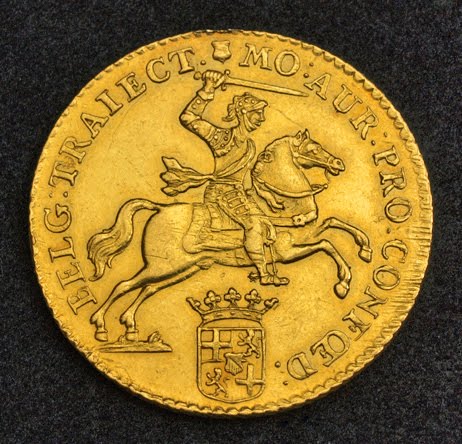 Utrecht "Golden Rider" - 14 Gulden Gold coin, 1763|World Banknotes ...