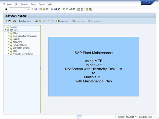 SAP Froggy s SAP Sharing Plant Maintenance Using MEB To Convert SAP Froggy s SAP Sharing Plant Maintenance Using MEB To Convert