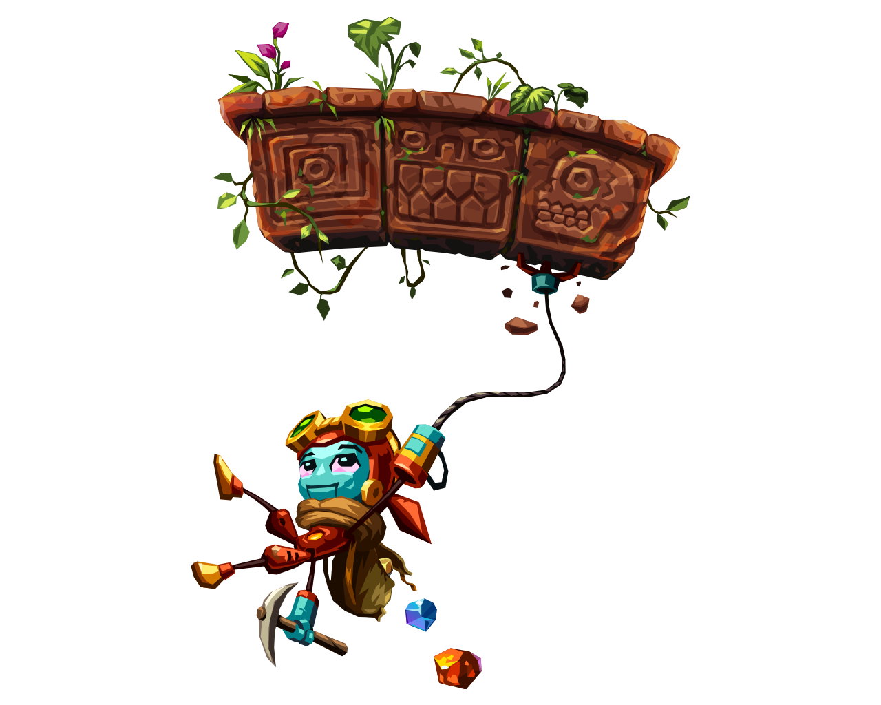 Hughes3D - A Gaming Blog: SteamWorld Dig 2 Review