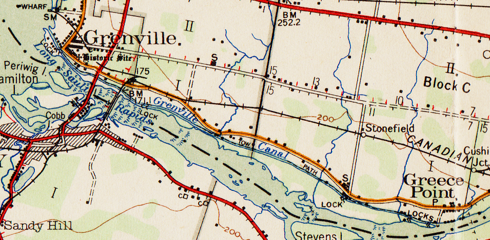 Geneva PQ: Argenteuil Railways and a Lachute Map from 1937