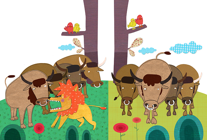 Jacqueline Velázquez: The Four Oxen and the Lion