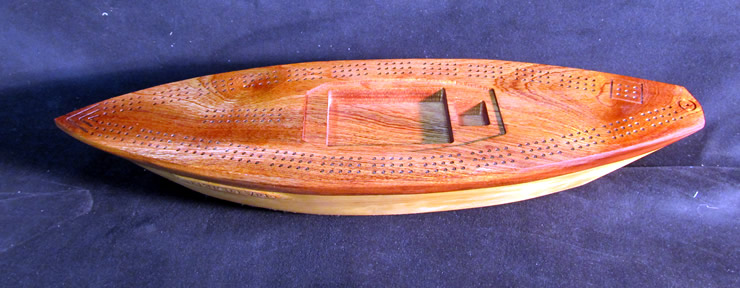Splinters Woodworks: Custom Cribbage Board Boat