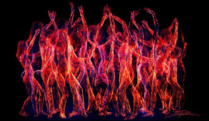 Black Light Bodyscapes - John Poppleton | Rubik ART