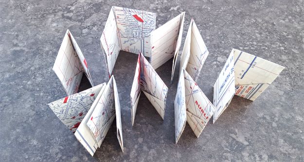 Recycled Paper Card Wallets DIY | tamdoll's workspace