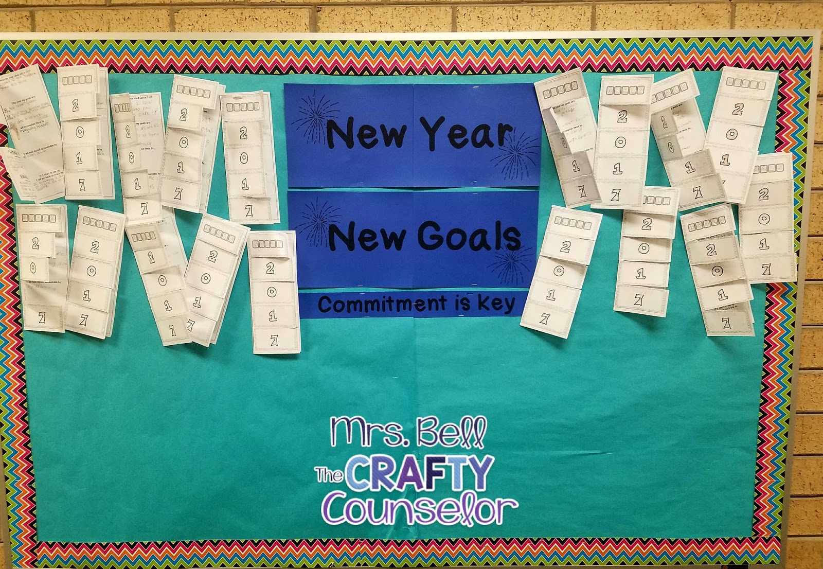 New Year, New Goals Foldable - Mrs. Bell The Crafty Counselor