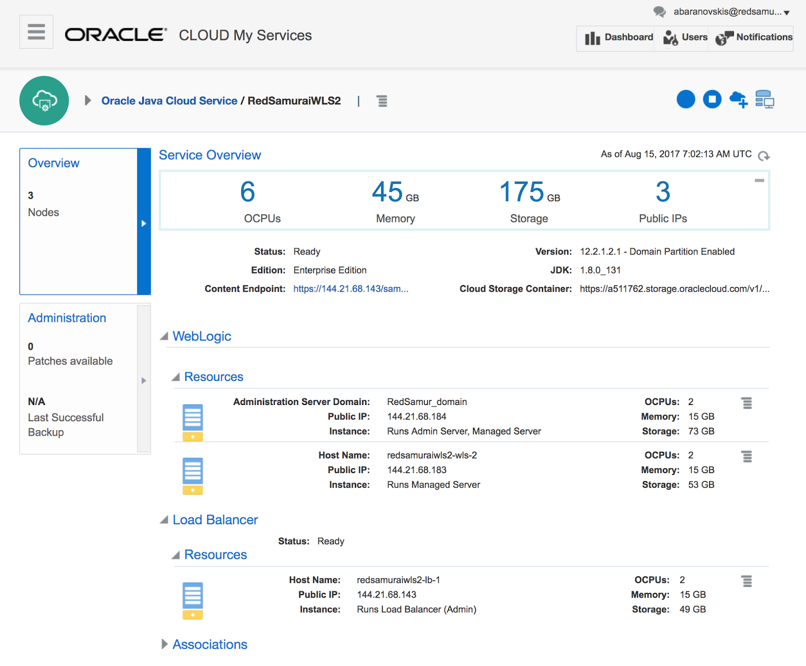 Andrej Baranovskij Blog: Oracle Java Cloud Service - Scaling and ...