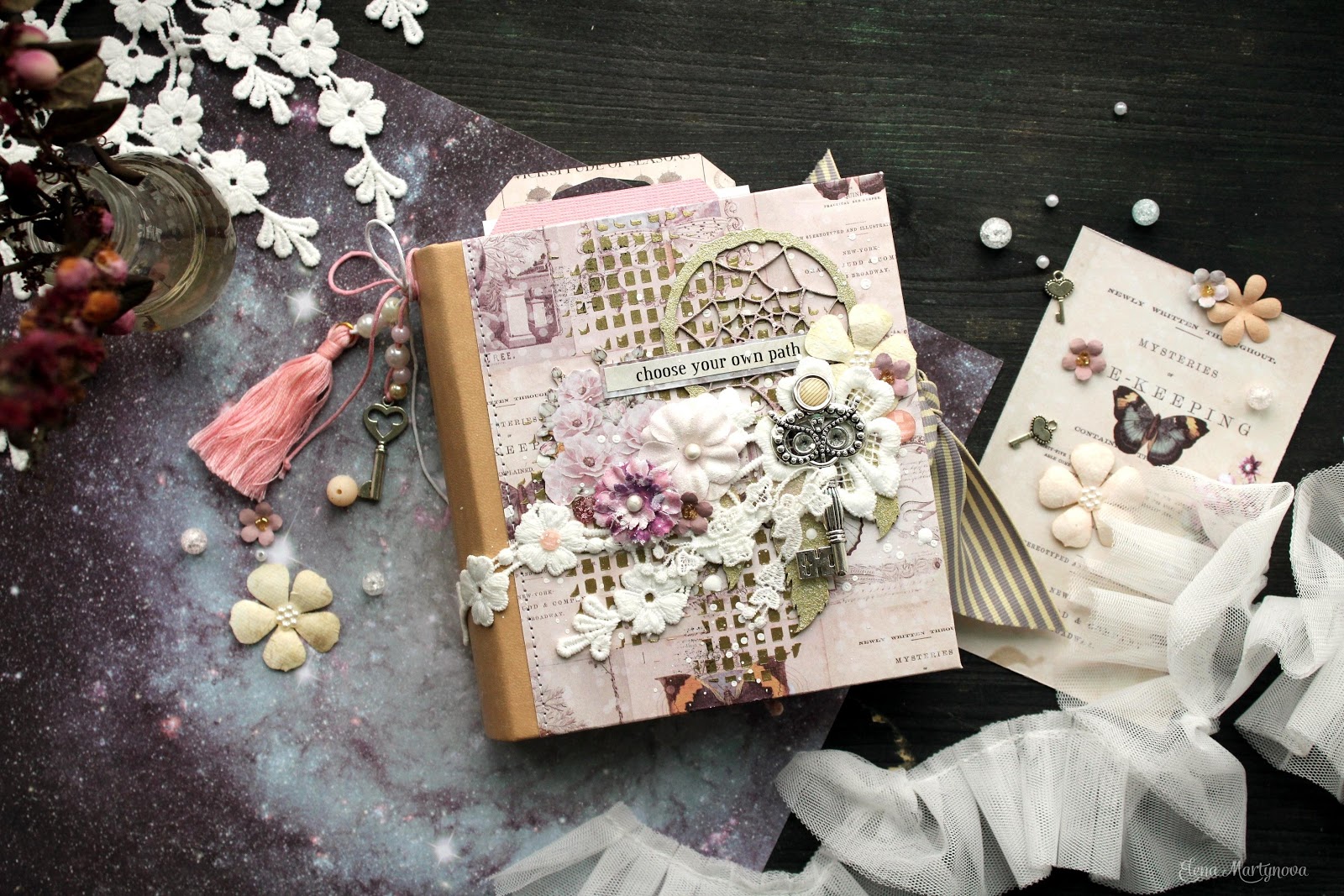 Mini Album Makers Challenge: Prima Moon Child Mini Album Tutorial by ...