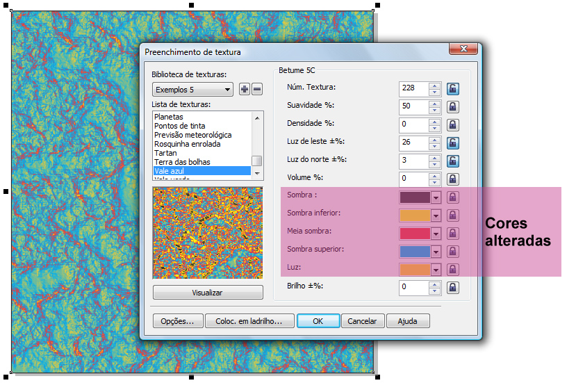Dicas, tutoriais e informação.: CORELDRAW: TEXTURAS E CONFIGURAÇÕES