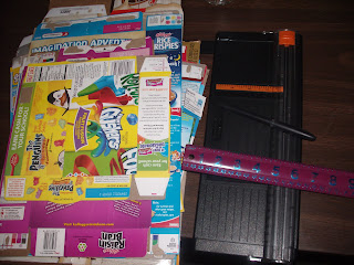 Vicki's Vault: Cereal Box Craft - Postcard