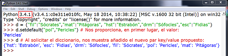 APRENDER A PROGRAMAR CON PYTHON: DICCIONARIOS Y SUS MÉTODOS