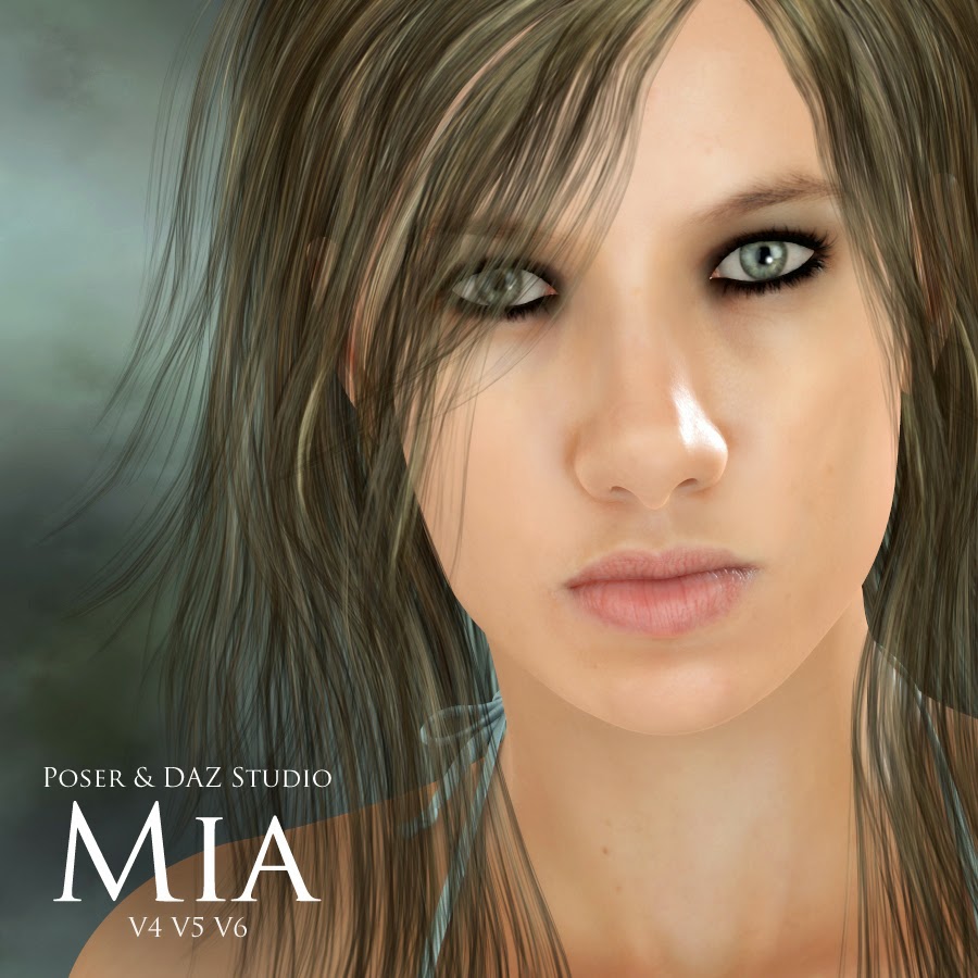 Digital Creations - Poser and DAZ Studio content: NEW Mia for V4, V5 & V6