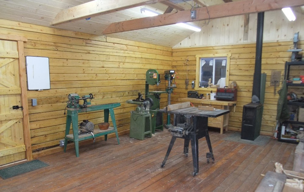 The Adventures of Us: Log Cabin Wood Shop - Inside and Move-in