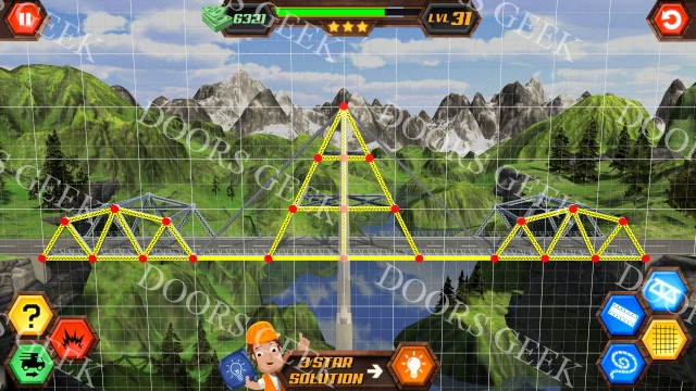 Bridge Construction Simulator [Easy] Level 31 ~ Doors Geek