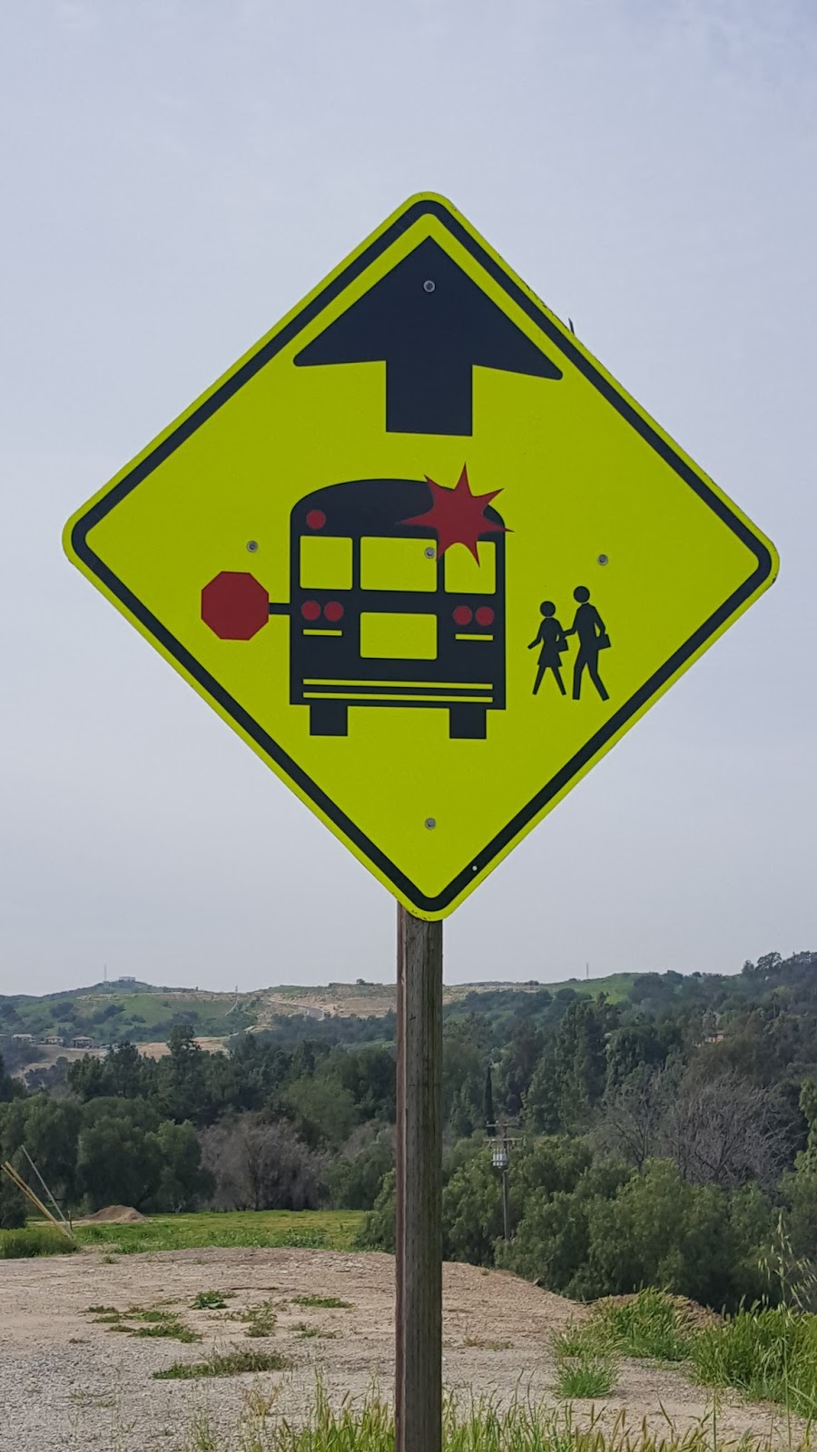 Carbon Canyon Chronicle: Carbon Canyon Road School Bus Stop Signs